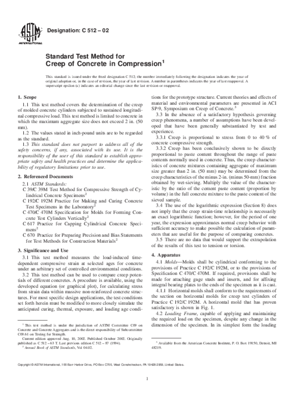(PDF) Standard Test Method for Drop Test of Loaded Containers by Free ...