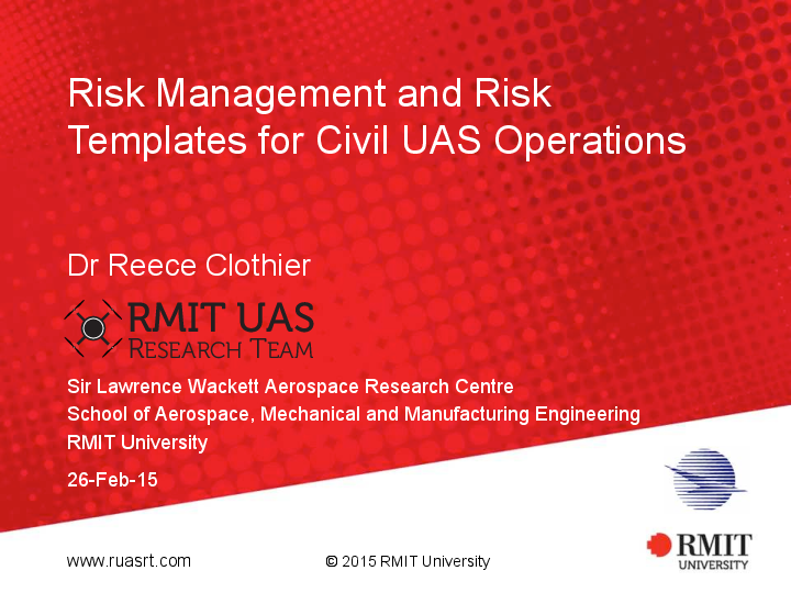 (PDF) Risk Management and Risk Templates for Civil UAS Operations