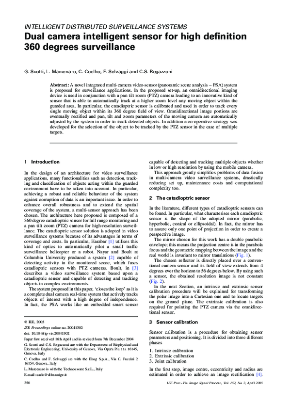 (PDF) Dual camera intelligent sensor for high definition 360 degrees ...