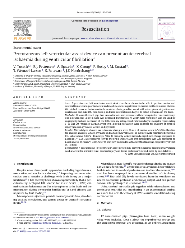 (PDF) Percutaneous left ventricular assist device can prevent acute cerebral ischaemia during ...