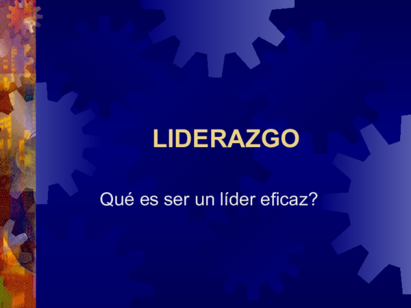 (PPT) Liderazgo Eficaz