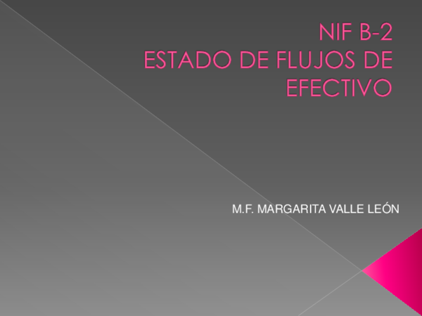 (PDF) NIF B-2 ESTADO DE FLUJOS DE EFECTIVO