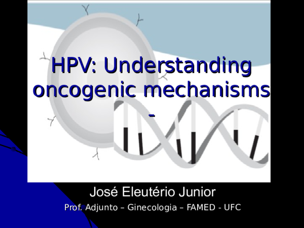 (PPT) Understanding the HPV oncogenesis