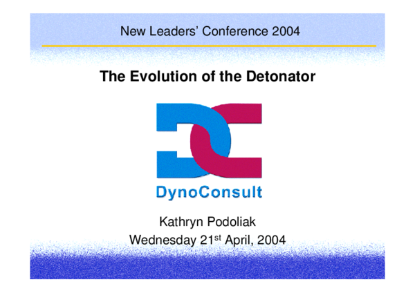 (PDF) The Evolution of the Detonator