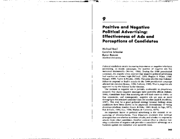 (PDF) Positive and negative political advertising: Effectiveness of ads ...