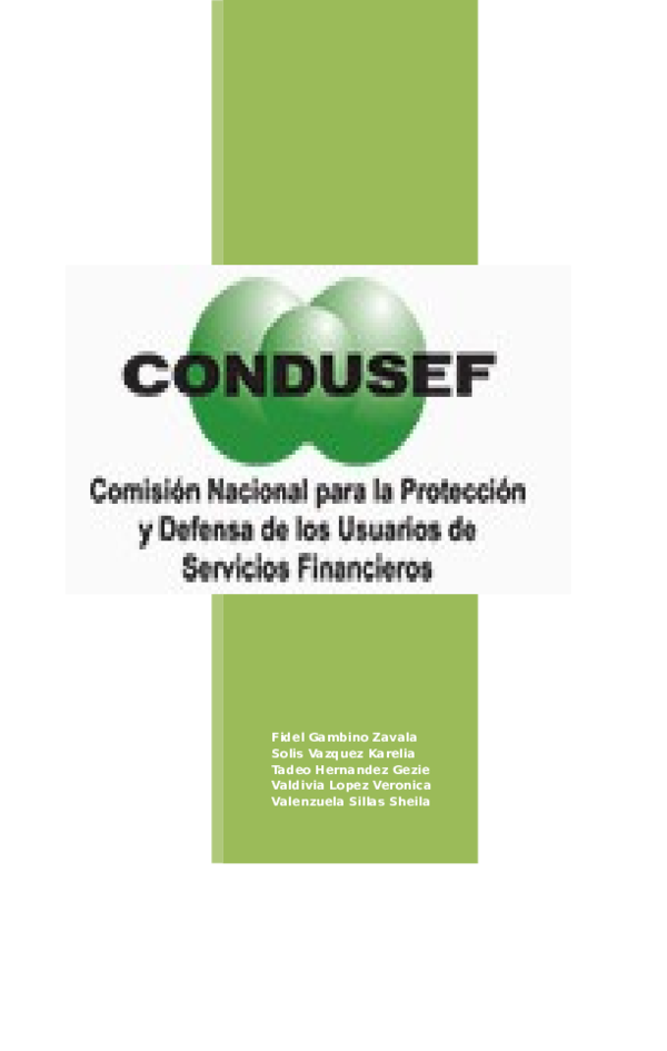 (DOC) Que es la CONDUSEF | Sheila Valenzuela - Academia.edu