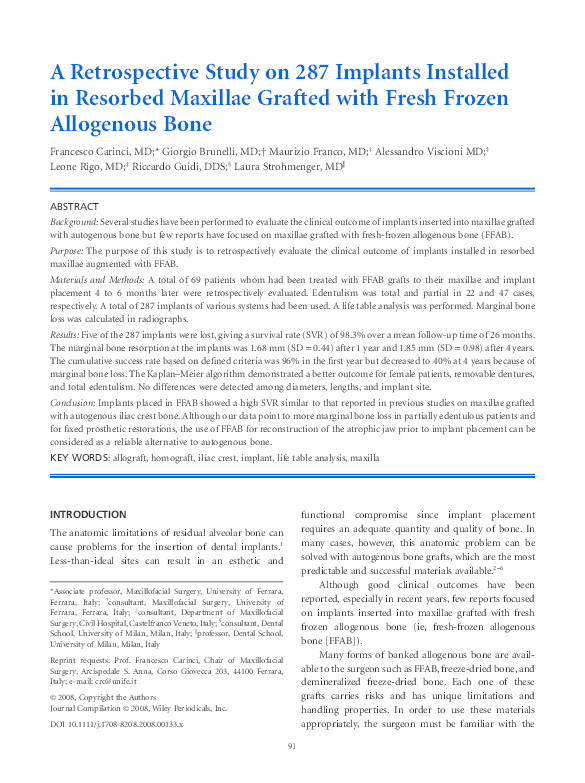 (PDF) Long‐Term Clinical, Microbiological, and Radiographic Outcomes of ...