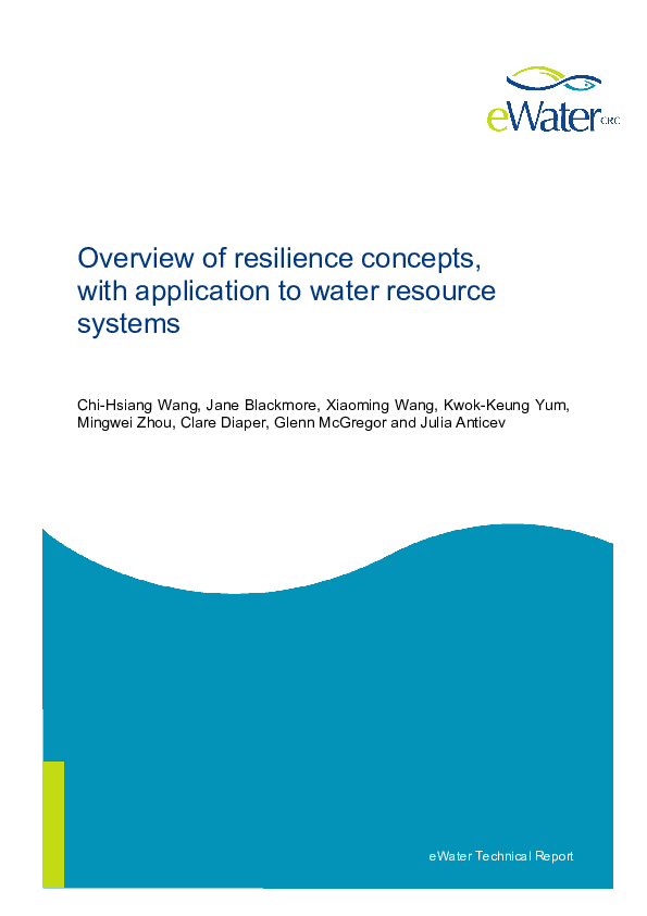 (PDF) Overview of resilience concepts, with application to water ...