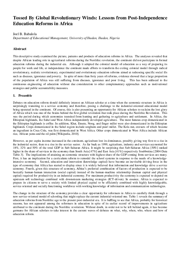 (PDF) Tossed By Global Revolutionary Winds: Lessons from Post ...