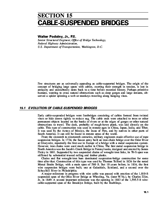 (PDF) CABLE-SUSPENDED BRIDGES