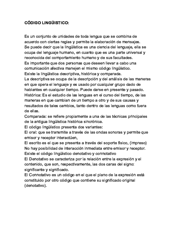 (DOC) CÓDIGO LINGÜISTICO