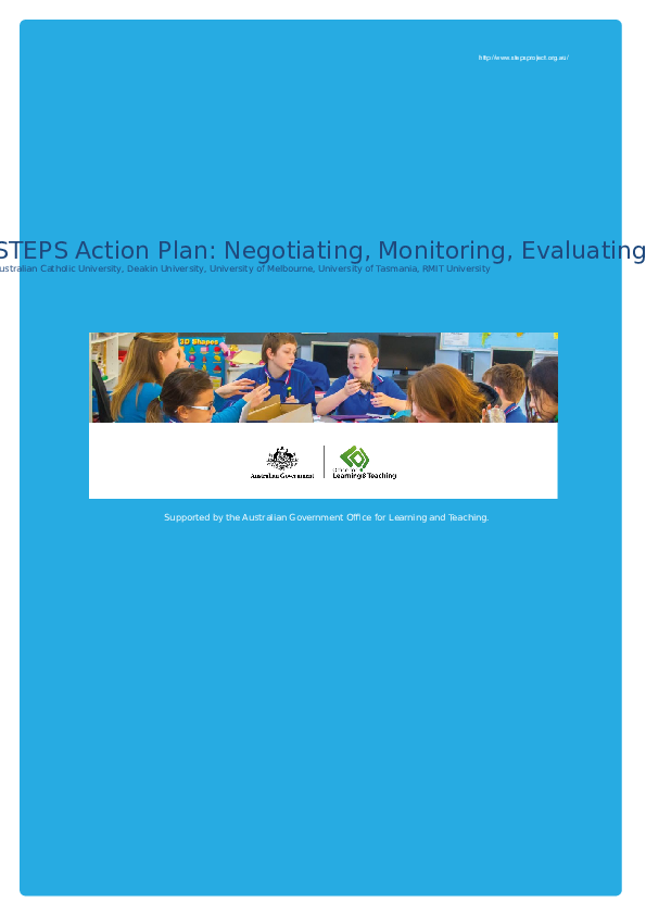 (DOC) STEPS Action Plan: Negotiating, Monitoring, Evaluating. Companion ...