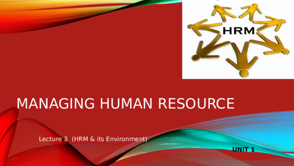 (PPT) HRM Environment