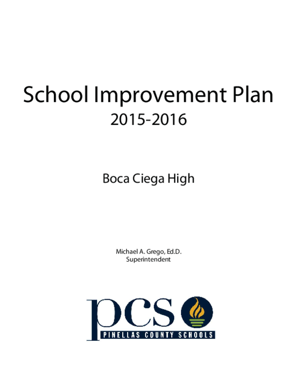(PDF) School Improvement Plan