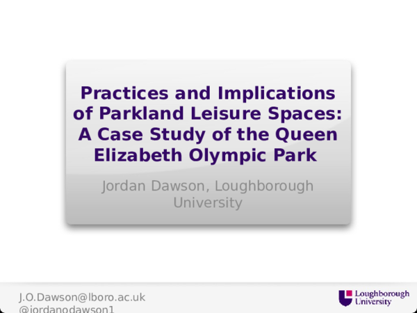 (PPT) Practices and Implications of Parkland Leisure Spaces: A Case ...