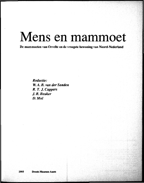 (PDF) De mammoeten van Orvelte en andere dieren uit de ijstijd