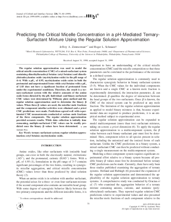 regular solution model