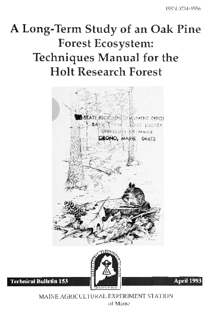 (PDF) A Long-Term Study of an Oak Pine Forest Ecosystem: Techniques ...