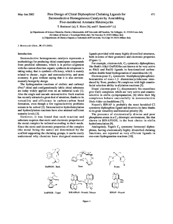 (PDF) Free design of chiral diphosphine chelating ligands for ...