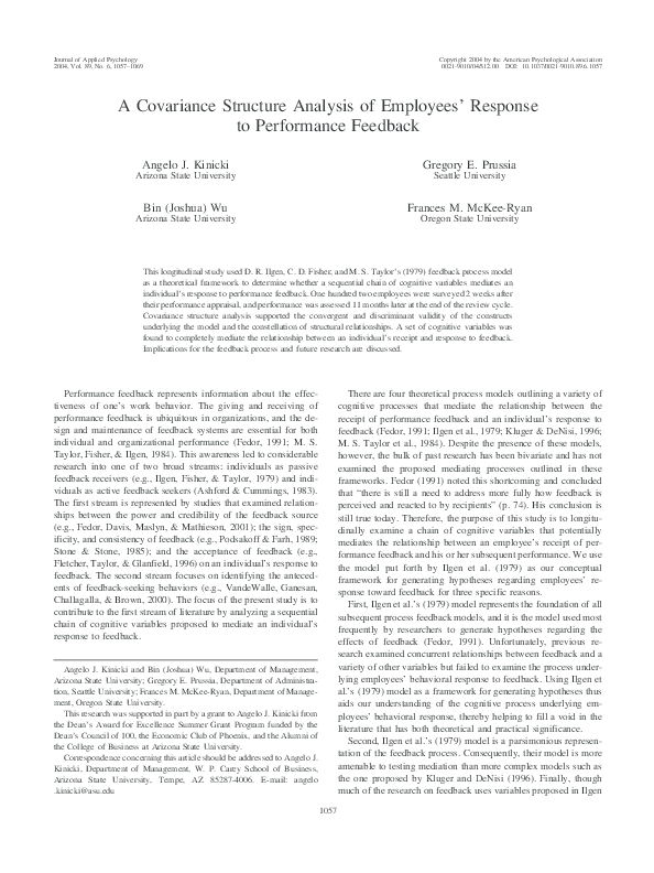 (PDF) Assessing the construct validity of the Job Descriptive Index: A ...