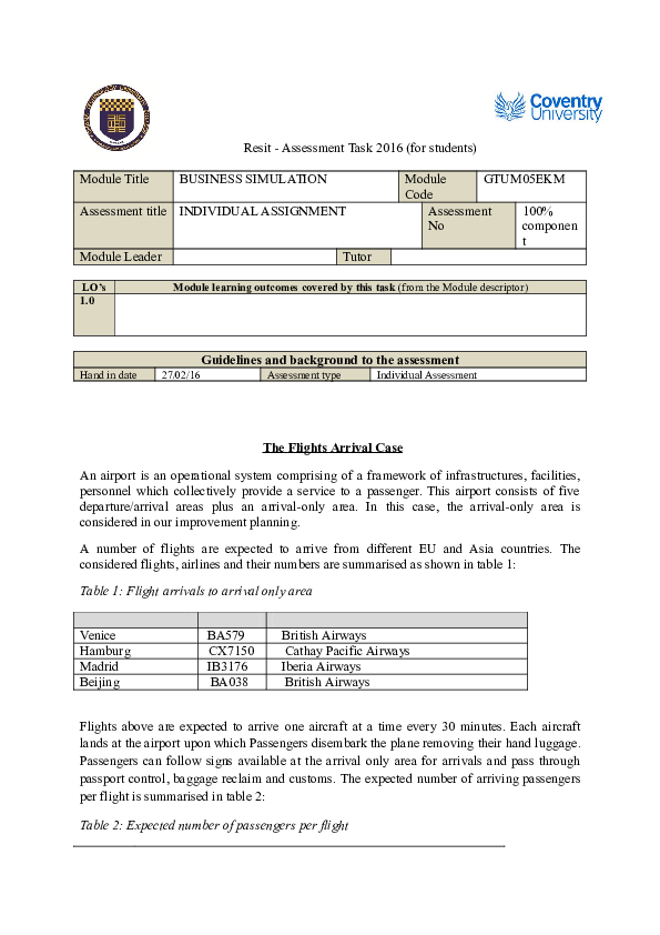 (DOC) Resit -Assessment Task 2016 (for students) Module Title BUSINESS SIMULATION Module Code ...