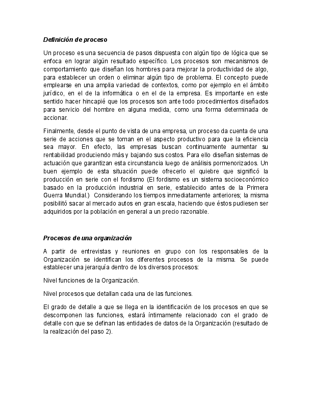 (DOC) Definición de proceso