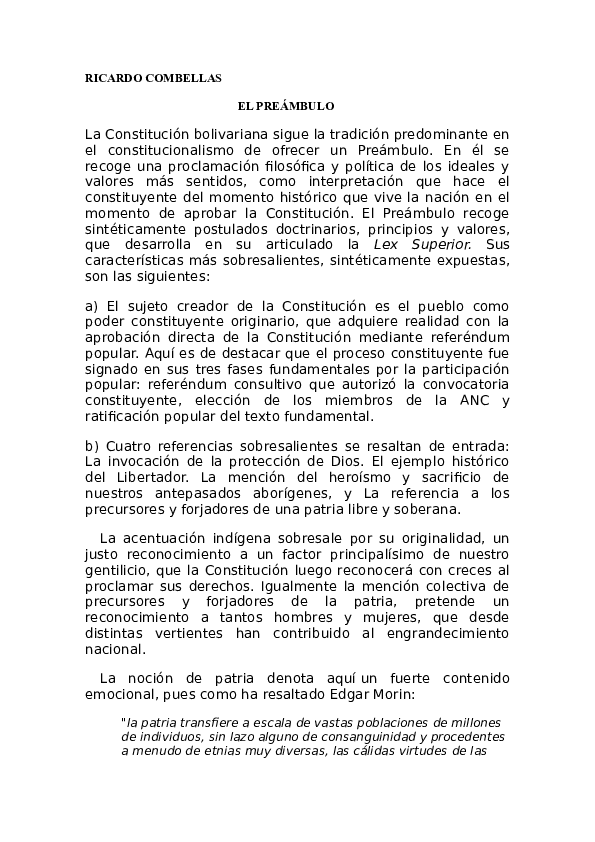 (DOC) EL PREAMBULO