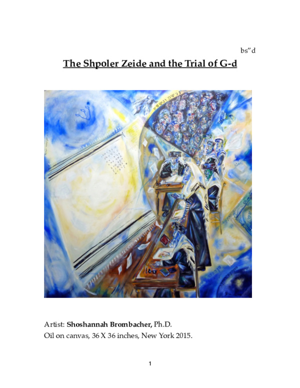 (PDF) The Shpoler Zeide and the Trial of G-d