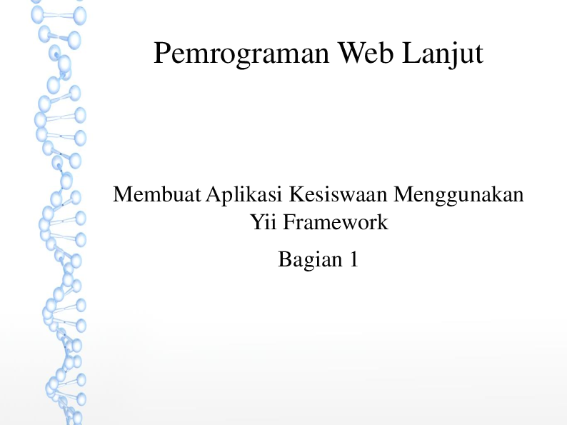 (PDF) Pemrograman Web Lanjut