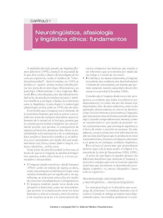 Pdf Cerebro Y Lenguaje