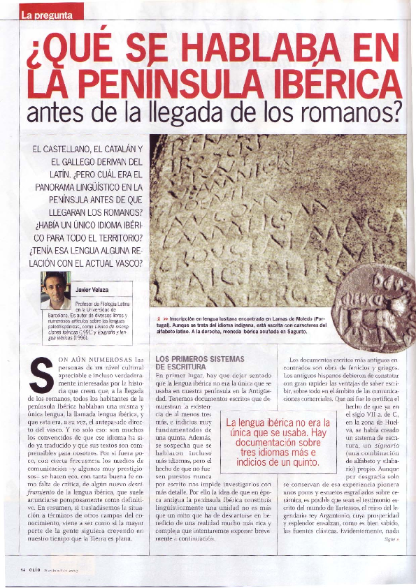 (PDF) ¿ Qué se hablaba en la península Ibérica antes de la llegada de ...