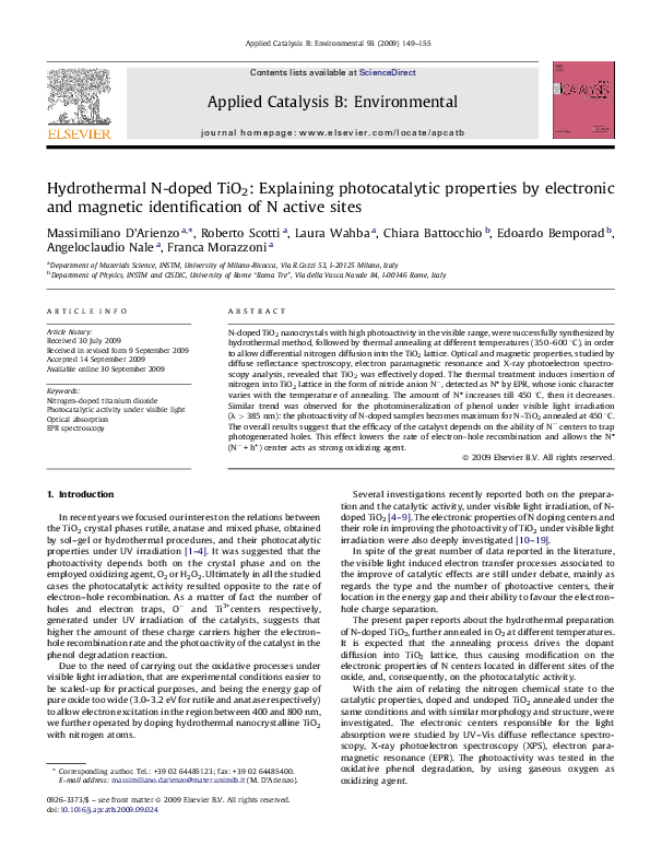 Pdf Origin Of The Enhanced Photocatalytic Activity Of Ni Se And B