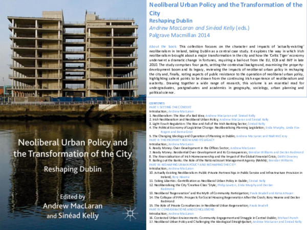 (PDF) Neoliberal Urban Policy and the Transformation of the City ...