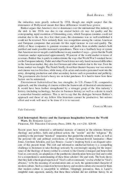 (PDF) Review of: God Interrupted: Heresy and the European Imagination ...