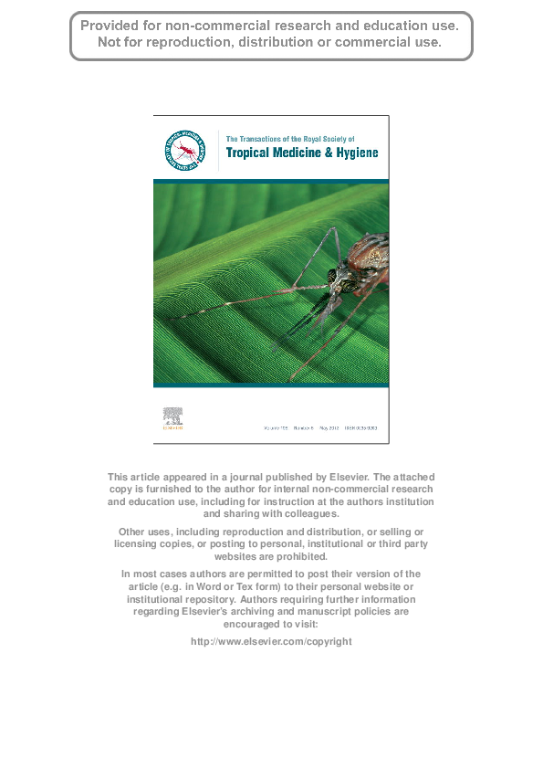 (PDF) High frequency of asymptomatic Leishmania spp. infection among ... (PDF) High frequency of asymptomatic Leishmania spp. infection among ...