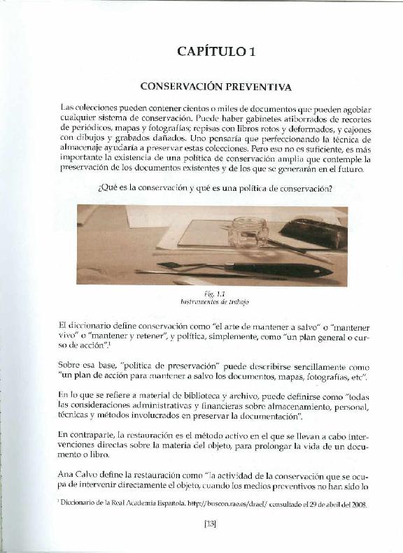 (PDF) CAPÍTULOl CONSERVACIÓN PREVENTIVA