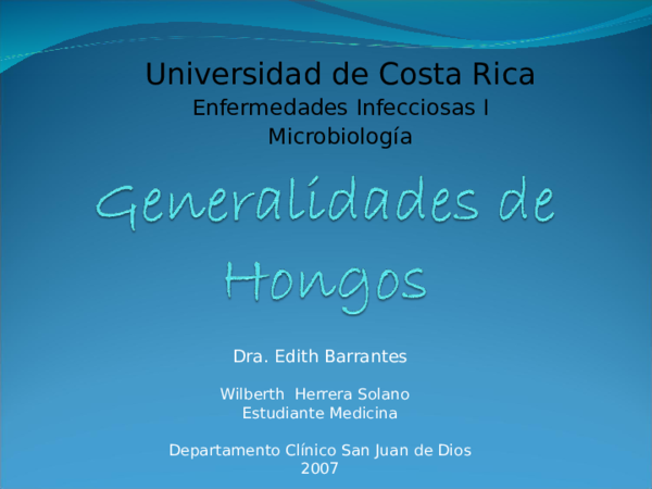 (PPT) Generalidades de hongos