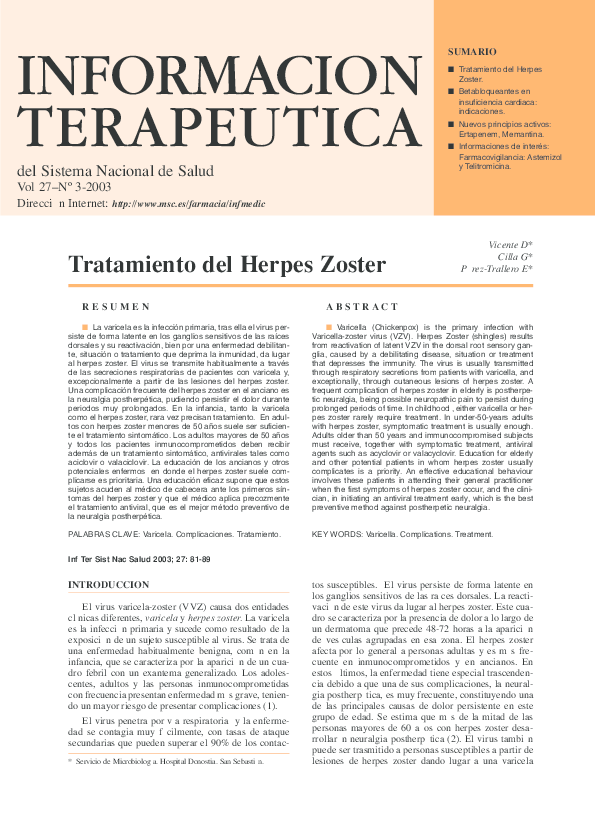 (PDF) Herpes zoster