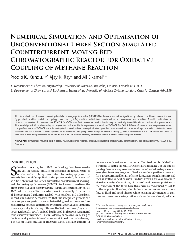Numerical Simulation And Optimisation Of Unconventional Three Section