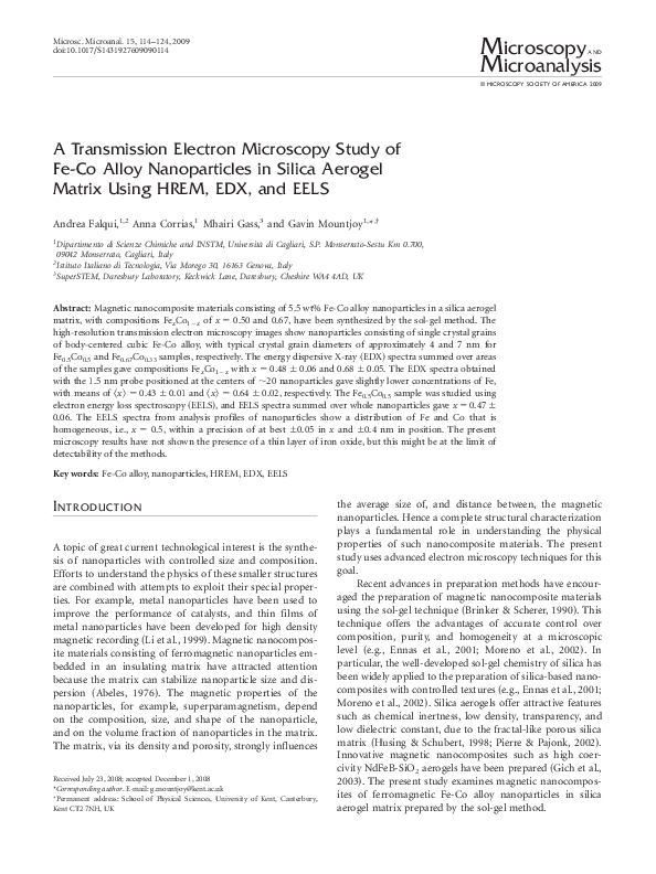 (PDF) A Transmission Electron Microscopy Study of Fe-Co Alloy ...