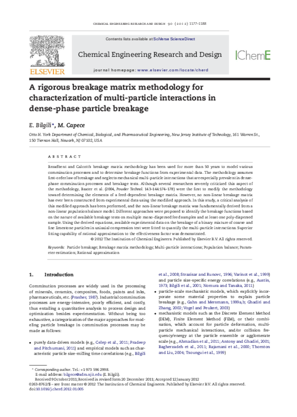 (PDF) A rigorous breakage matrix methodology for characterization of multi-particle interactions ...