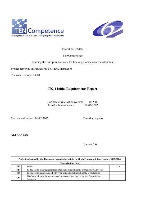 (PDF) ID2. 1 Initial Requirements Report | Henk Sligte - Academia.edu