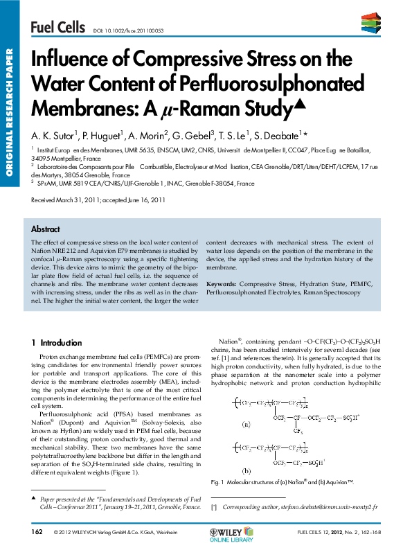(PDF) Influence of Compressive Stress on the Water Content of ...