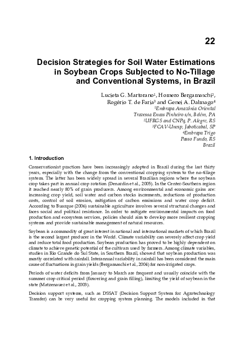 (PDF) InTech-Decision strategies for soil water estimations in soybean ...