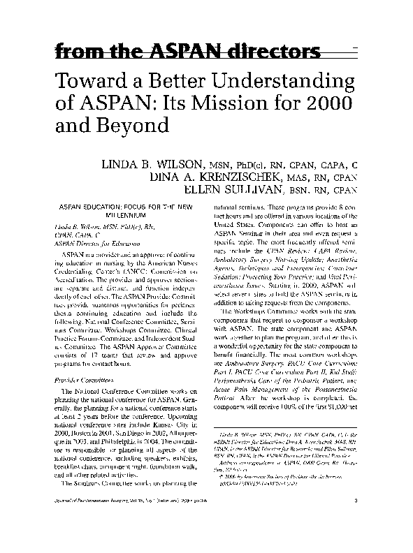(PDF) Toward a better understanding of ASPAN: Its mission for 2000 and ...