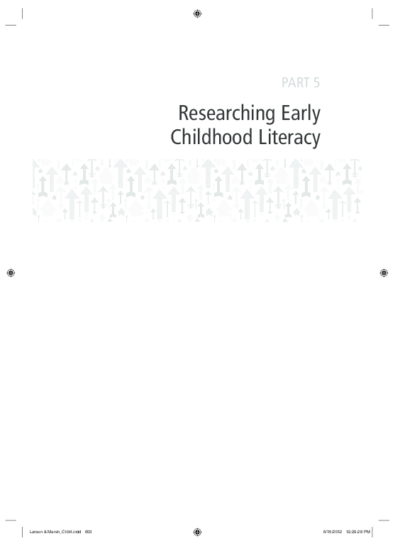 (PDF) Methodologies in Research on Young Children and Literacy