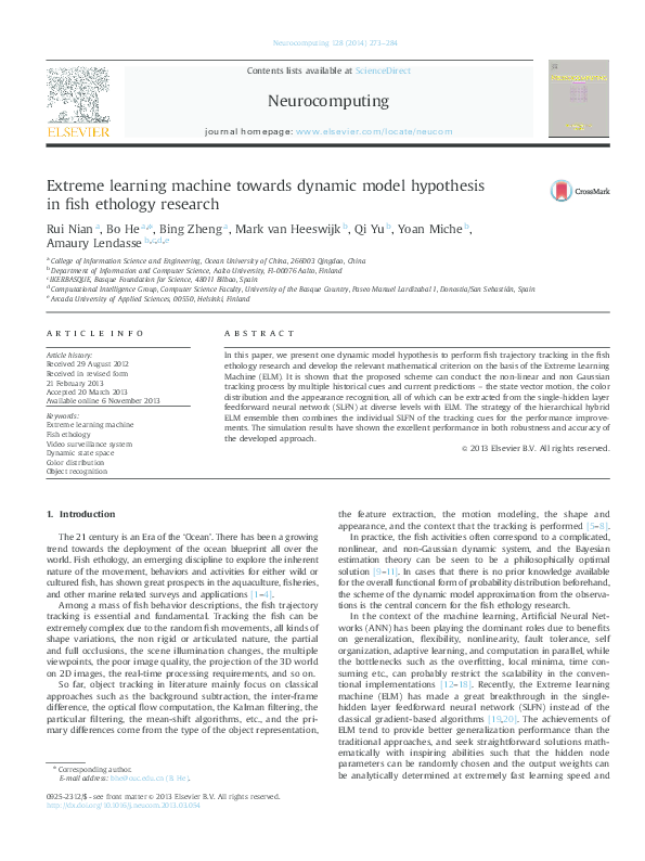 (PDF) Extreme learning machine towards dynamic model hypothesis in fish ...
