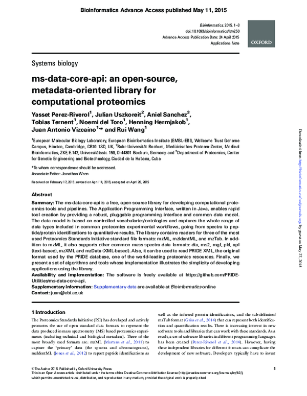 (PDF) ms-data-core-api: An open-source, metadata-oriented library for computational proteomics