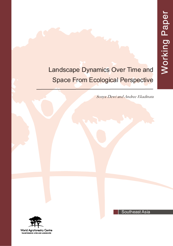 (PDF) Landscape dynamics over time and space from ecological perspective
