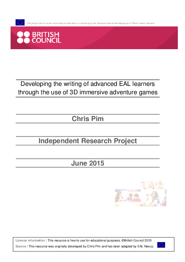 (PDF) Developing the writing of advanced EAL learners through the use ...